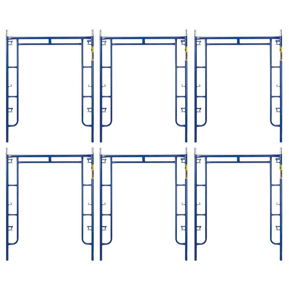 MetalTech Saferstack 6.4 ft. x 5 ft. Mason Walk-Through Arch Scaffold ...