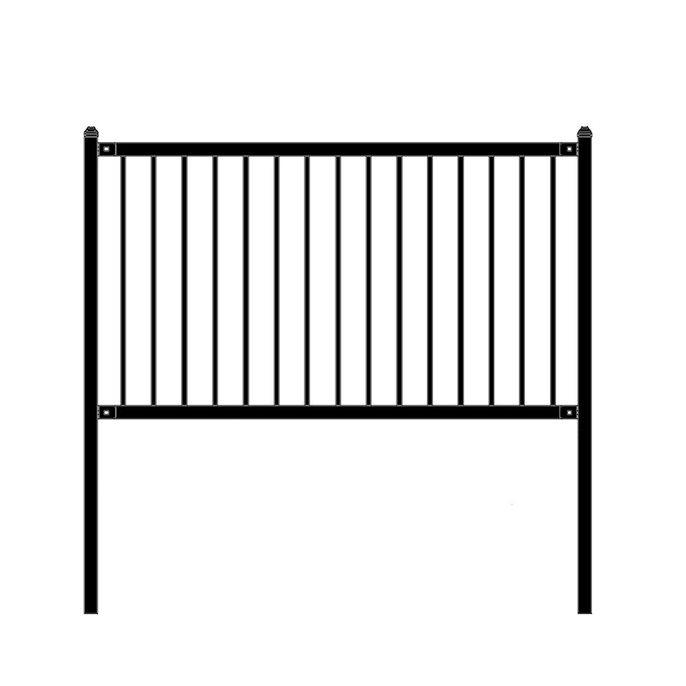 Black Steel Fence Panels