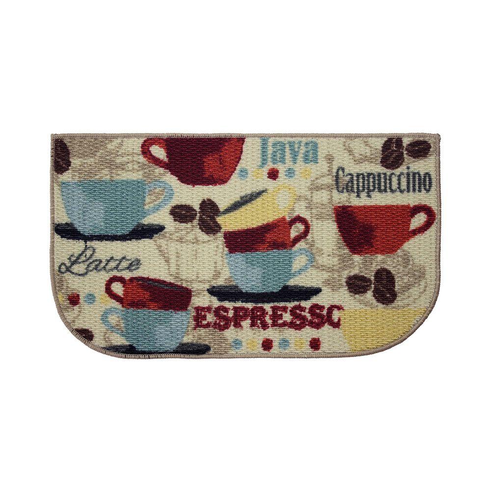 Structures Coffee 18 in. x 30 in. Textured Wedge-Shaped Slice Kitchen ...