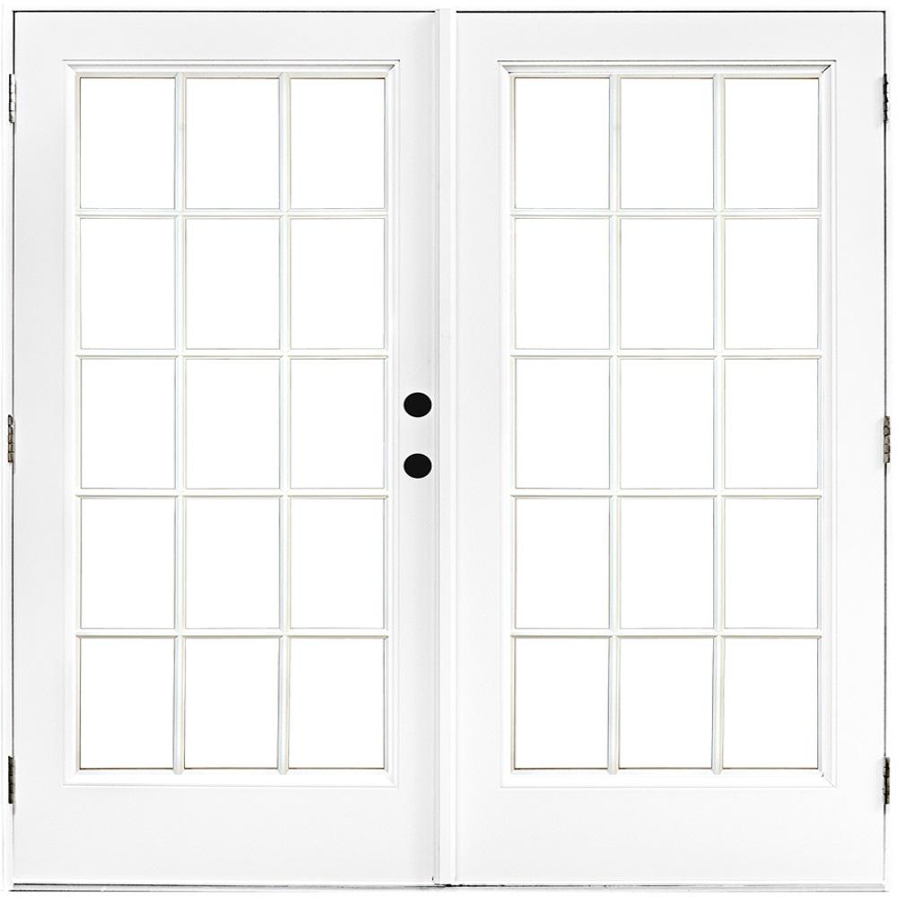 MP Doors 72 in. x 80 in. Fiberglass Smooth White Left-Hand Outswing ...
