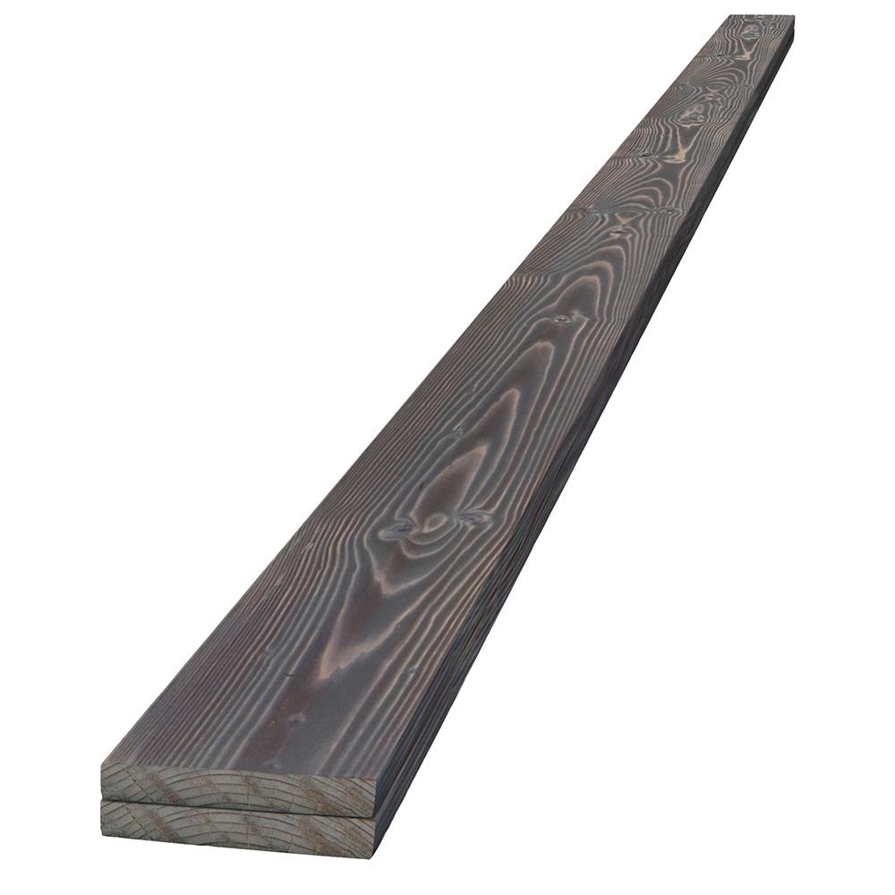 Ufp Edge 1 In X 4 In X 8 Ft Ash Gray Charred Wood Pine Trim Board 2