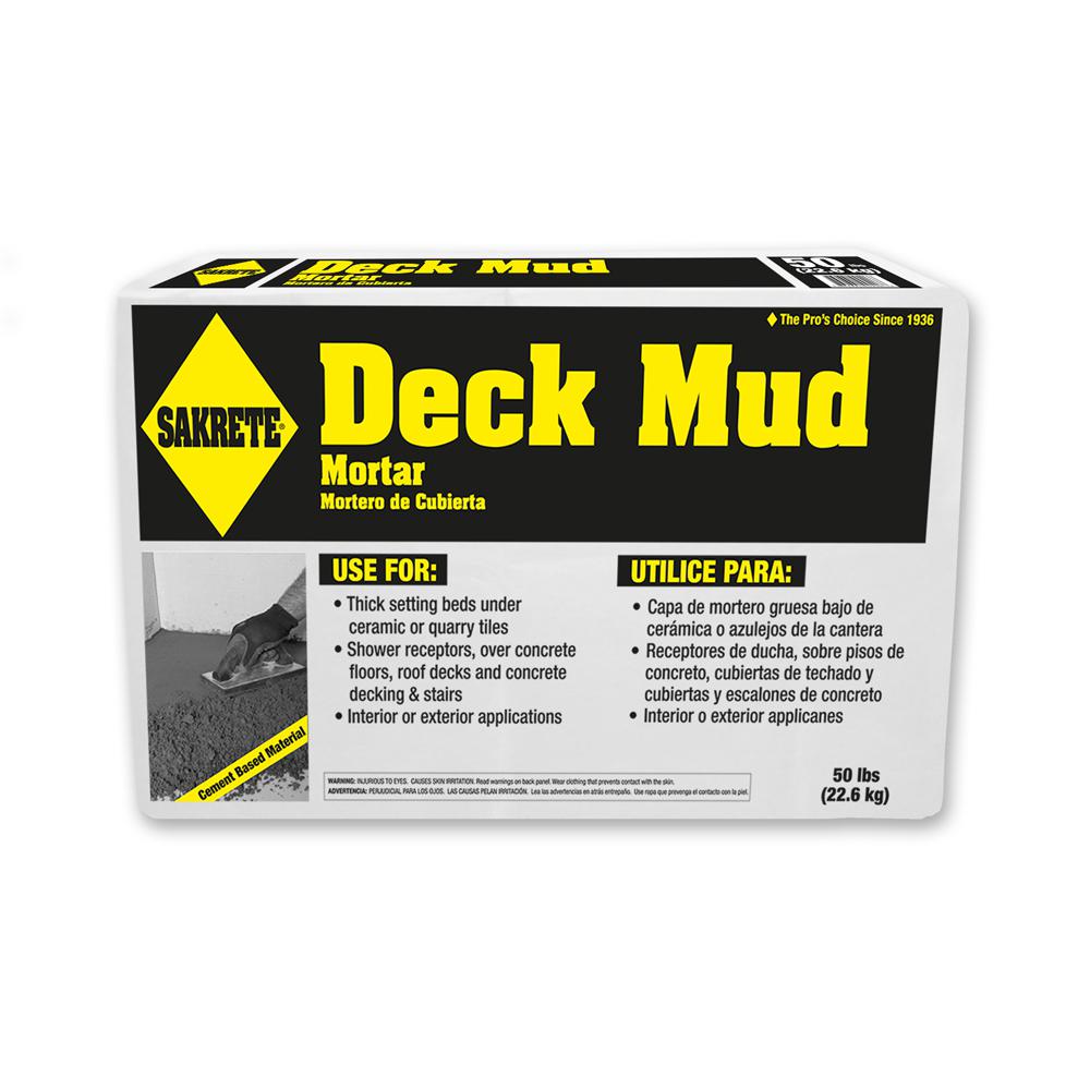 SAKRETE 50 lbs. Deck Mud Cement-100068447 - The Home Depot