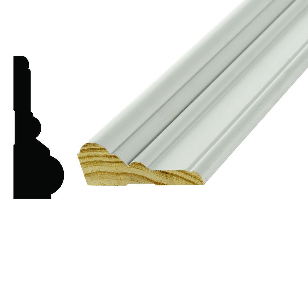 Alexandria Moulding WP 56 1-1/4 in. x 3-1/2 in. Primed Pine Finger ...