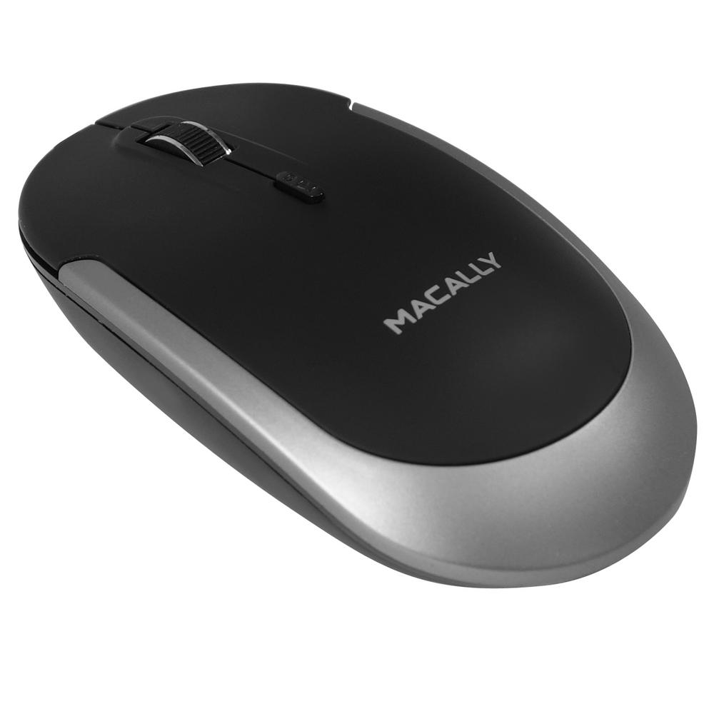 Macally Silent USB Mouse Wired for Mac/PC, Compact Design, Optical ...