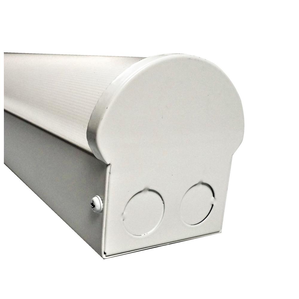 NICOR 4 ft. 175-Watt Equivalent White Integrated LED Linear Strip Light ...