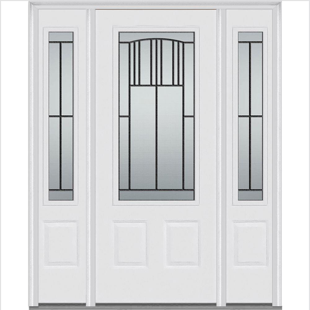 White - Single door with Sidelites - Fiberglass Doors - Front Doors ...