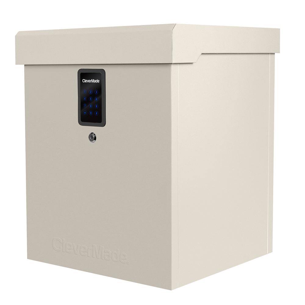 CleverMade S100 Series 1-Compartment Anchorable Porch LockBox-LOCKBOXSM ...