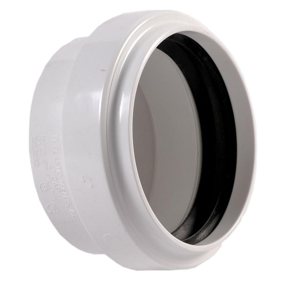 NDS 4 in. Styrene Sewer and Drain Gasketed Cap-G406 - The Home Depot