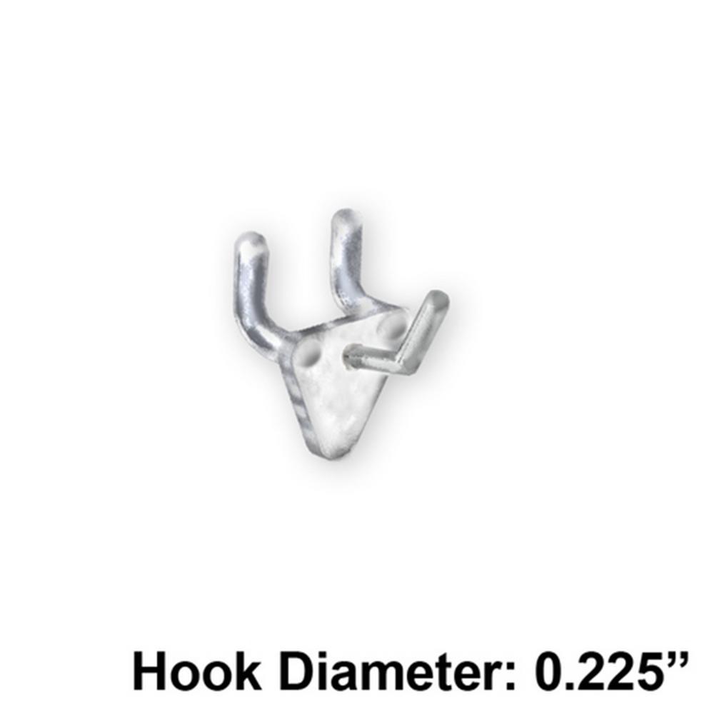 Azar Displays 1 in. Clear Glass Filled Nylon Hook (50-Pack)-800071-CLR ...