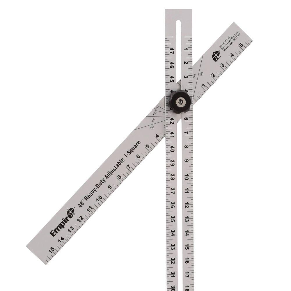 Empire Level 419-48 Heavy Duty Adjustable Drywall T-Square tillescenter ...
