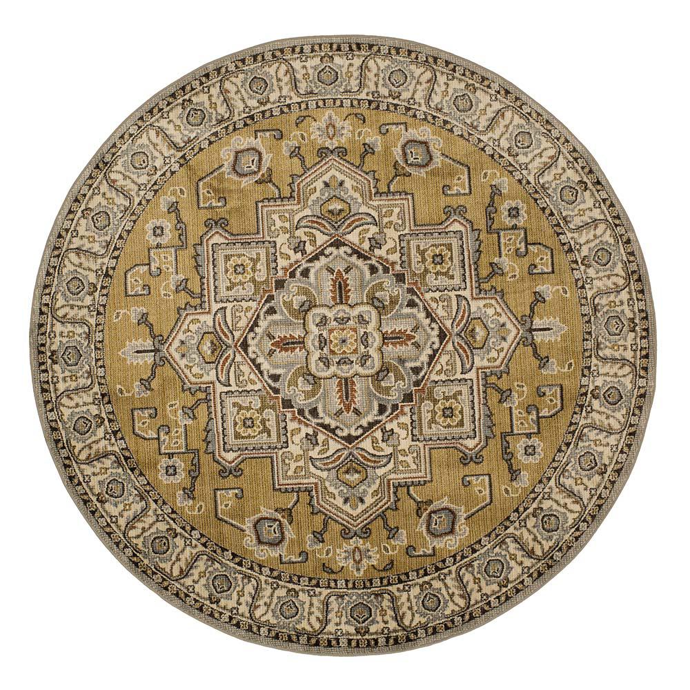 Mohawk Home Rene Beige 8 ft. x 8 ft. Round Area Rug-672683 - The Home Depot
