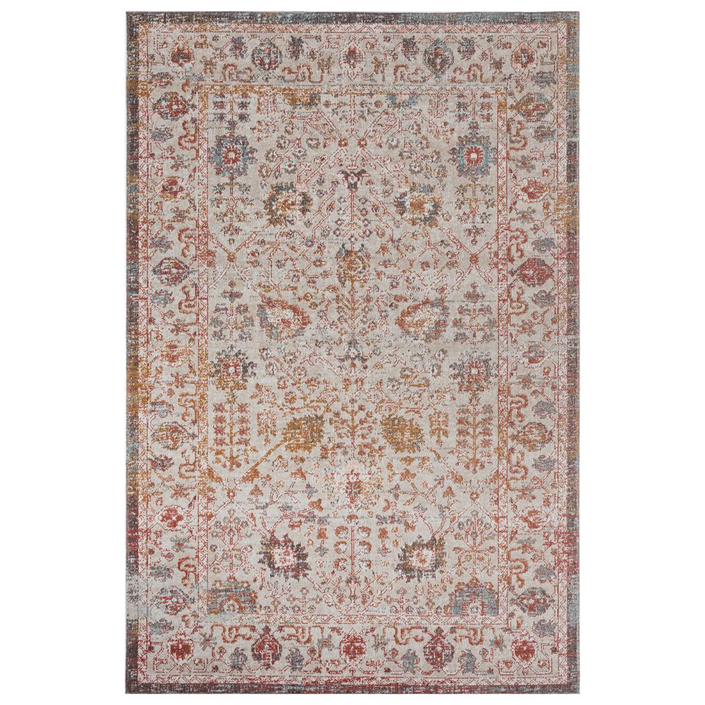 LR Resources Antiquity Rust / Cream 5 ft. 3 in. x 7 ft. 10 in ...