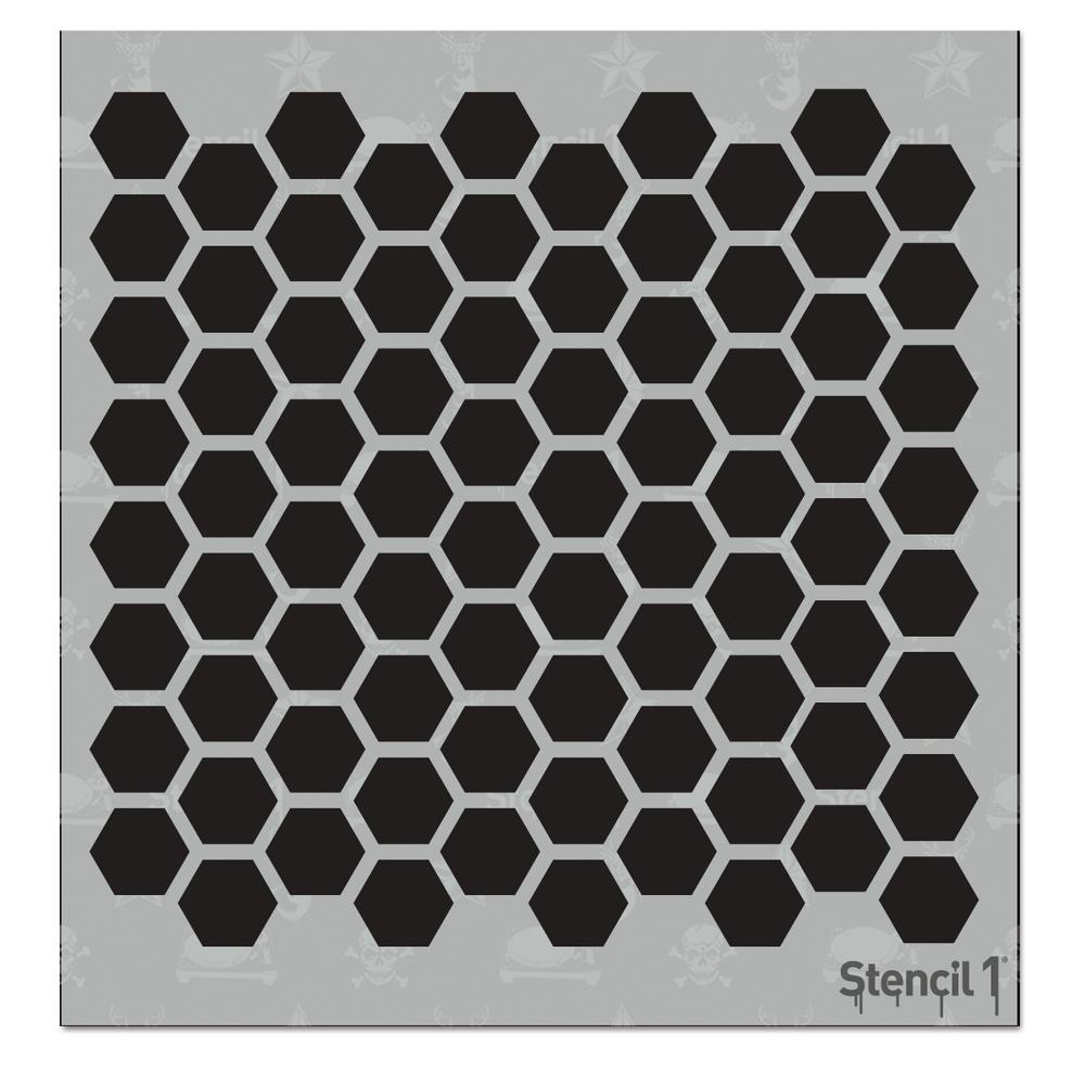 Stencil1 Hexagon Small Repeat Pattern Stencil-S1_PAS_26S - The Home Depot