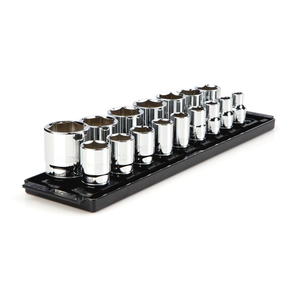 TEKTON 1/2 in. Drive 6-Point Socket Set (16-Piece)-SHD92001 - The Home ...