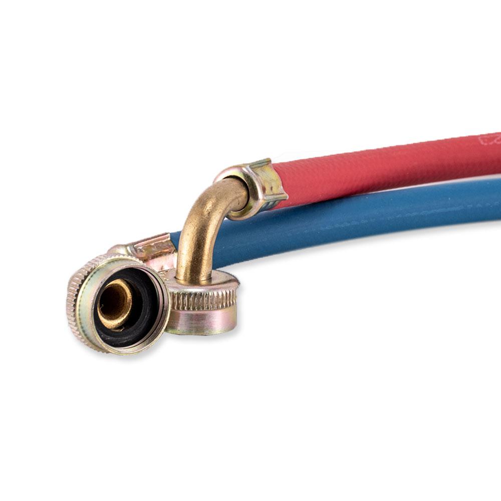 Everbilt 4 ft. Universal Rubber Washing Machine Hose with Elbow (2-Pack ...