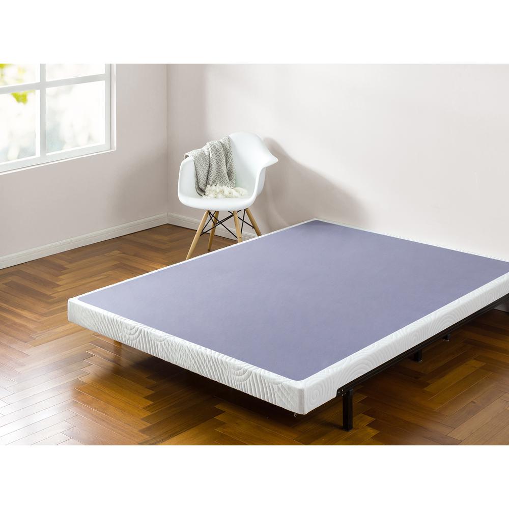 Zinus 4 In Low Profile King Wooden Box Spring HD WDBS 4K The Home Depot