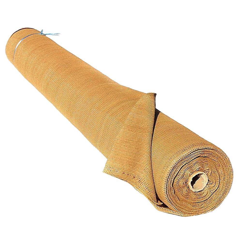 BOEN 4 ft. x 50 ft. Beige Privacy Fence Screen Netting Mesh with ...