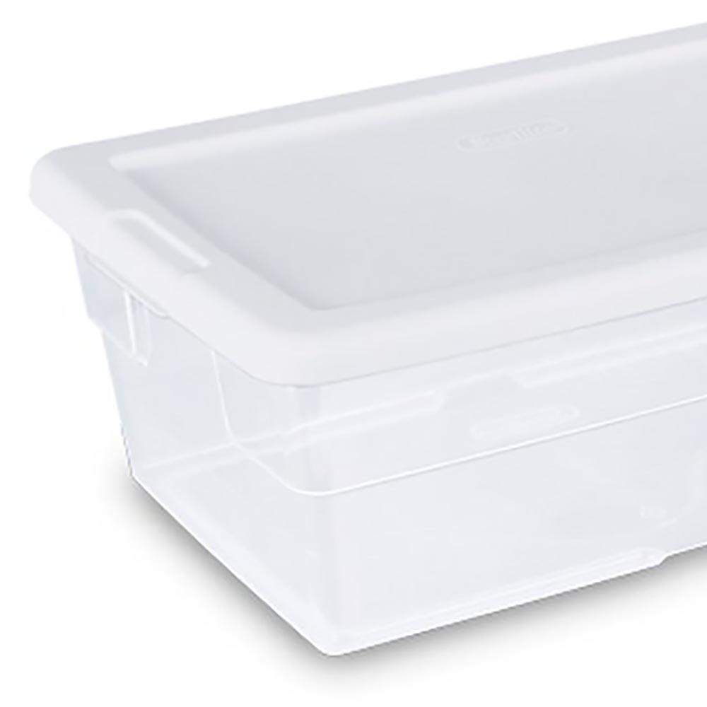 Sterilite 6 Qt Tote 12 Pack Bundled With Velcro Brand 10 Ft