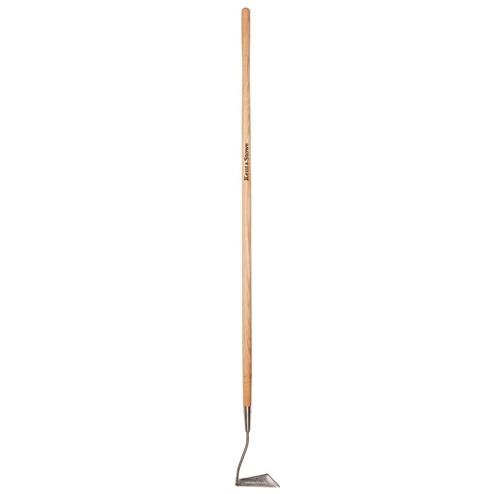 English Garden 63 in. Wood Handle Stainless Steel 3-Edge Garden Hoe ...