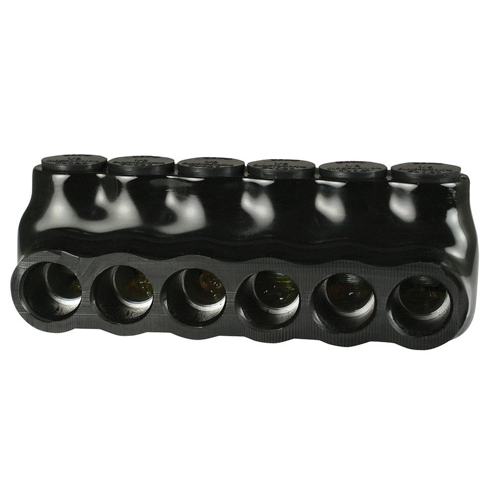 ASI 250 MCM - 6 AWG Inline Splice Multi Tap Connector Insulated, Black ...
