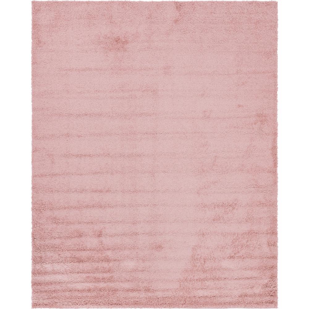 Unique Loom Davos Shag Dusty Rose Pink 12 ft. x 15 ft. Area Rug-3146007 ...