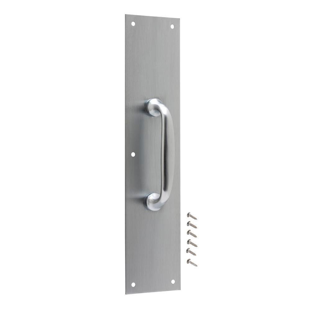 Everbilt 3-1/2 in. x 15 in. Satin Aluminum Pull Plate-14306 - The Home ...