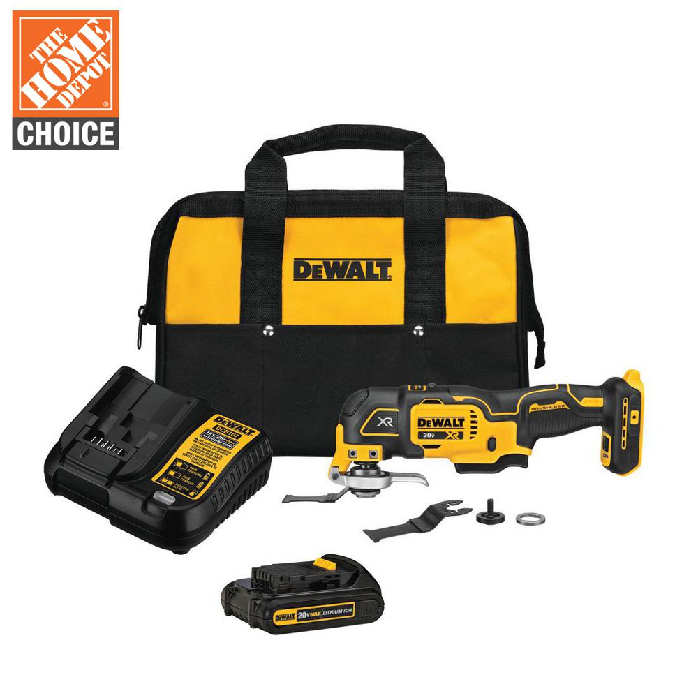 DEWALT 20-Volt MAX Lithium-Ion Cordless Oscillating Tool Kit with ...