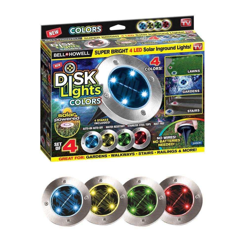 Bell + Howell Solar Powered Multi-Color Outdoor Integrated LED Super ...