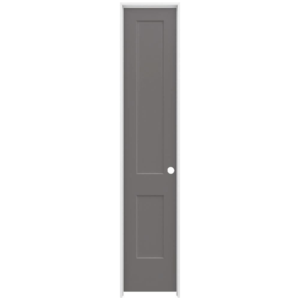 JELD-WEN 20 in. x 96 in. Monroe Weathered Stone Left-Hand Smooth Solid ...