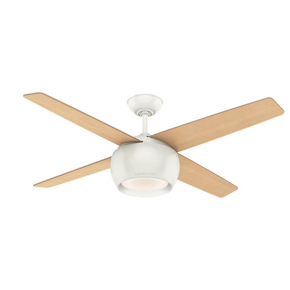 Casablanca White Ceiling Fan With Light | Shelly Lighting