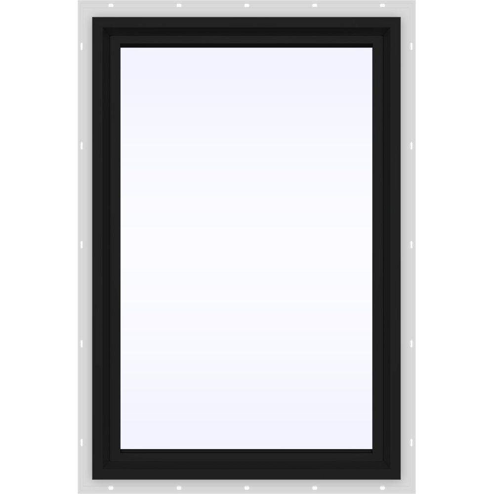 JELD-WEN 24 in. x 30 in. V-4500 Series Bronze FiniShield Vinyl Picture ...