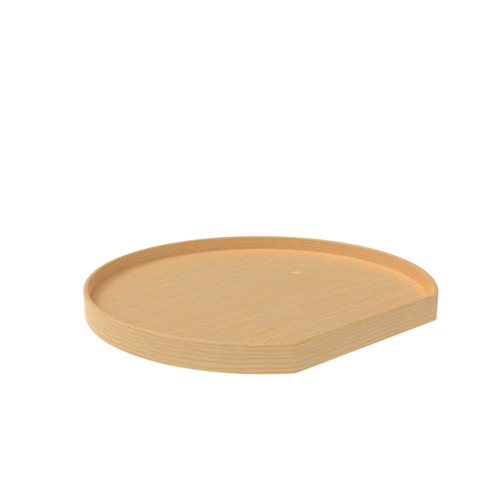 Rev-A-Shelf 32 in. Natural Wood D-Shape Lazy Susan w/alum bearing-LD ...