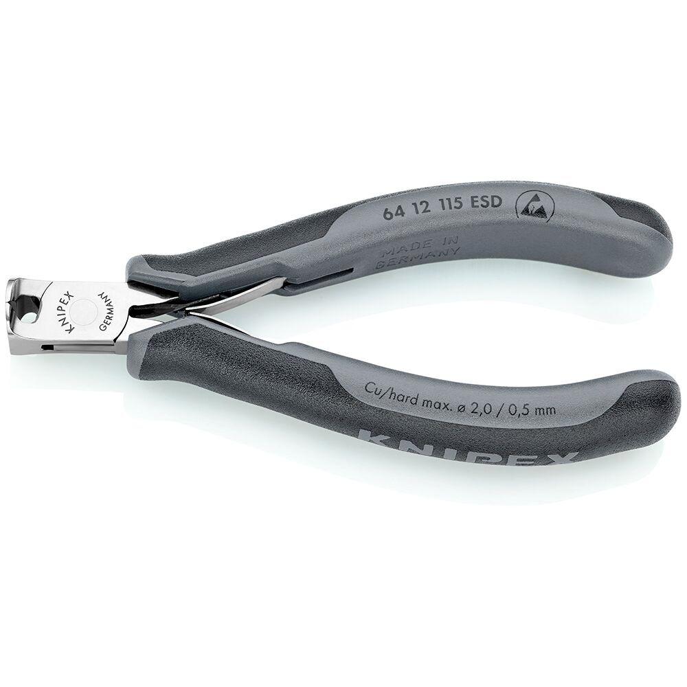 KNIPEX 4-1/2 in. Electronics End Cutters with ESD-64 12 115 ESD - The ...