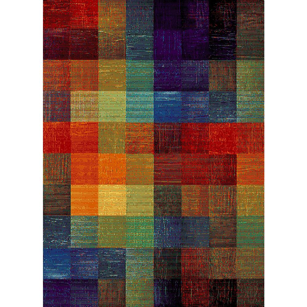 MAXY HOME Aiza Collection Multi-Colored 8 ft. x 10 ft. Area Rug-AI-7116 ...