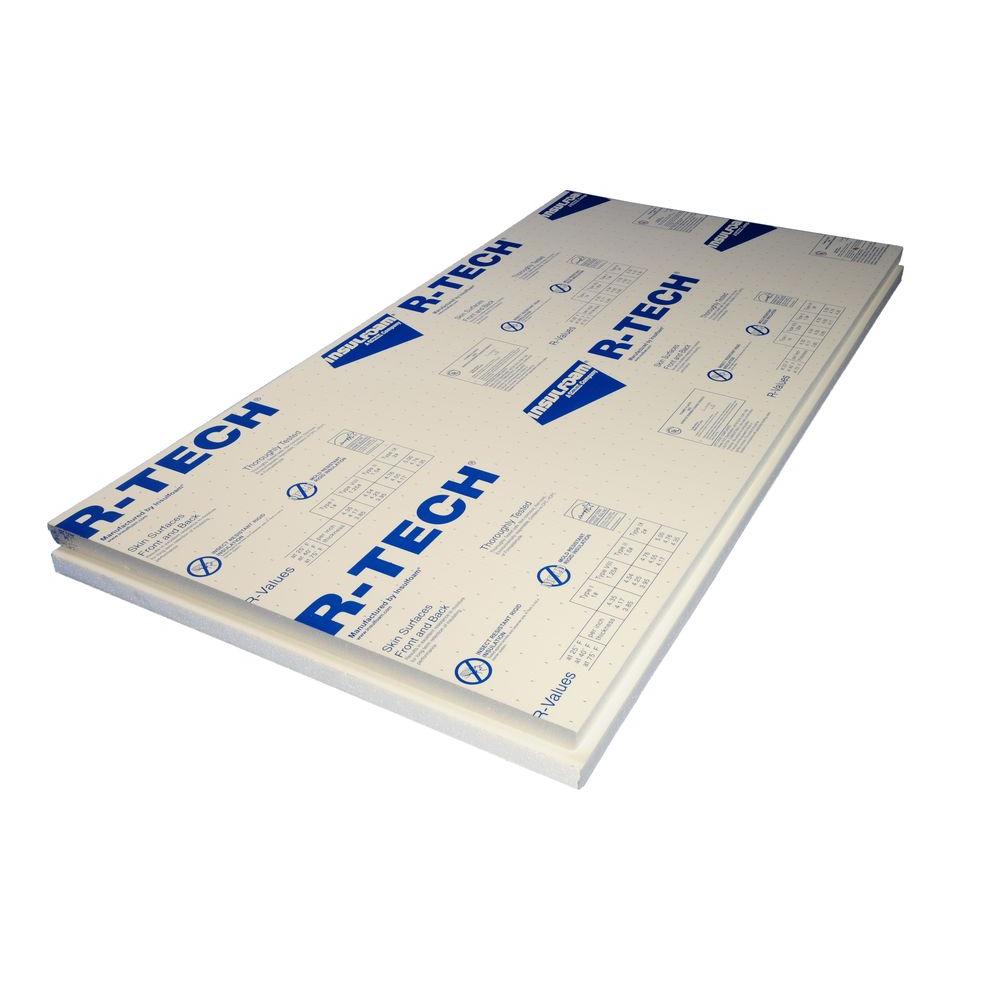 R Tech 1 1 2 In X 2 Ft X 4 Ft R 5 78 Rigid Foam Insulation 321355
