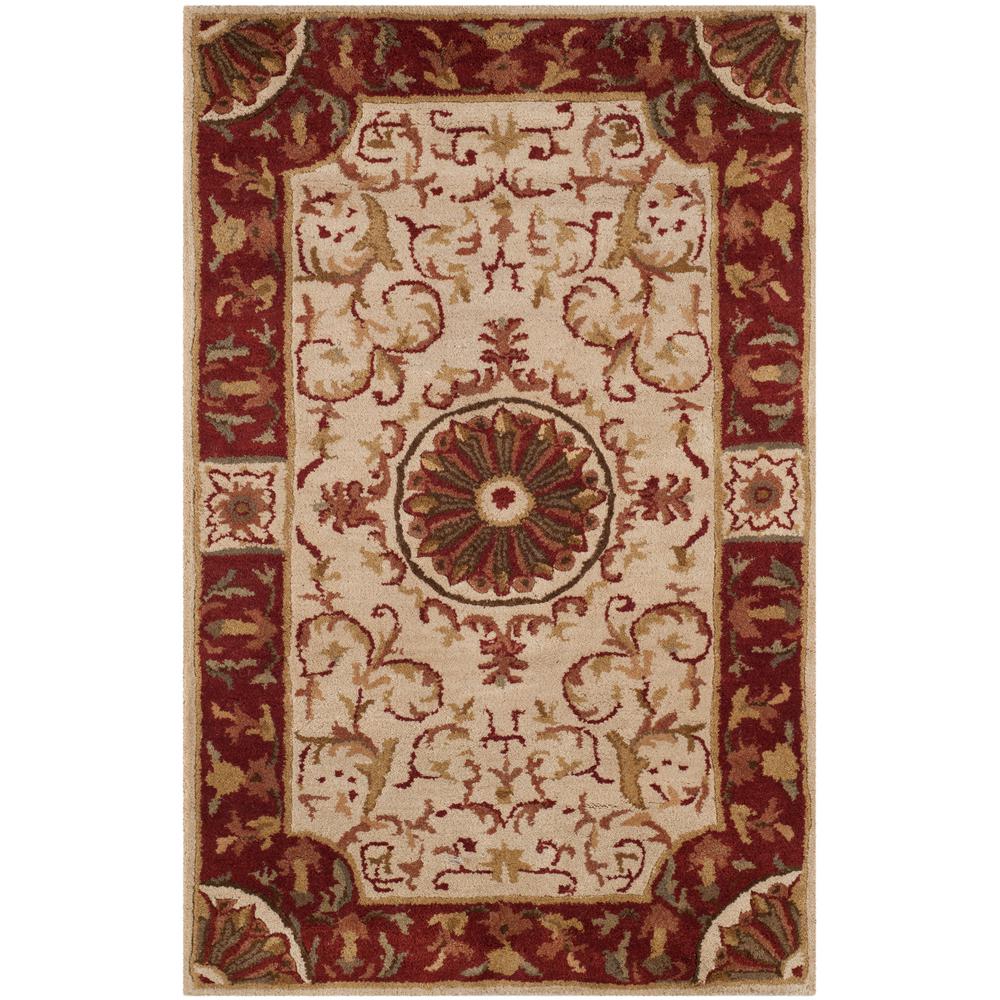 Safavieh Empire Ivory Red 3 Ft X 4 Ft Area Rug EM459A 24 The Home Depot Safavieh Empire Ivory Red 3 Ft X 4 Ft Area Rug EM459A 24 The Home Depot
