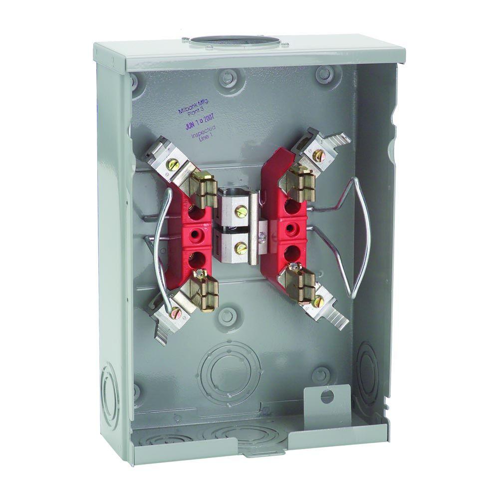 Milbank 125 Amp 4-Terminal Ringless Overhead/Underground Horn Bypass ...