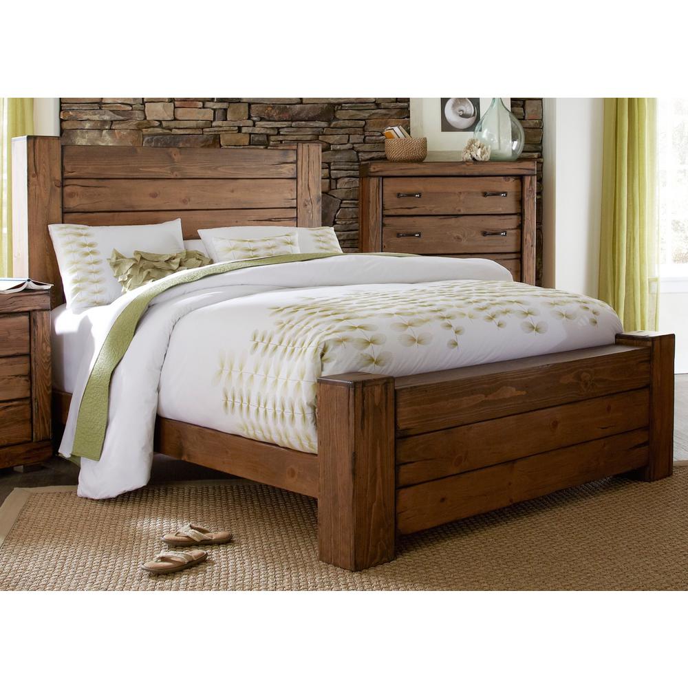 Progressive Furniture Fordham Ash Queen Complete Storage Bed B648-34/35 ...