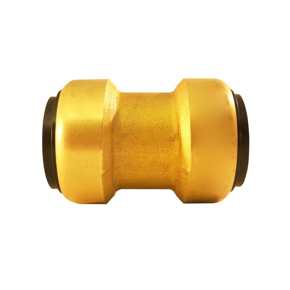 Tectite 1 in. Brass Push-to-Connect Coupling-FSBC1 - The Home Depot Tectite 1 in. Brass Push-to-Connect Coupling-FSBC1 - The Home Depot
