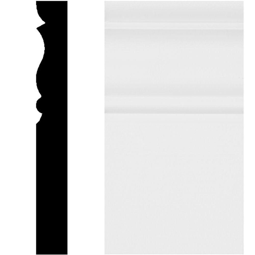 House of Fara 1 in. x 4-1/2 in. x 8 in. MDF Victorian Plinth Block ...