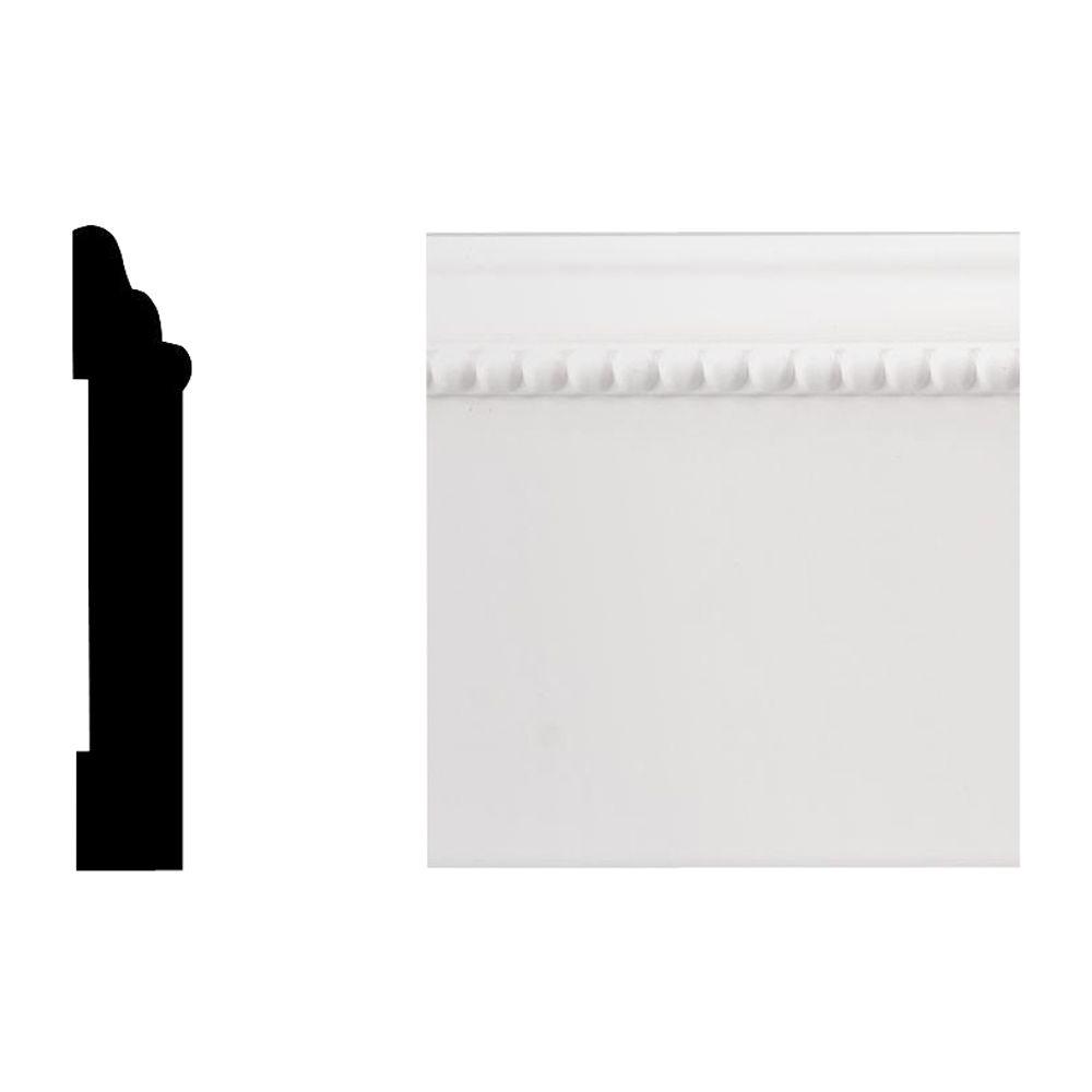 Royal Mouldings Creations Series 6616 7/16 in. x 3-1/4 in. x 8 ft. PVC ...