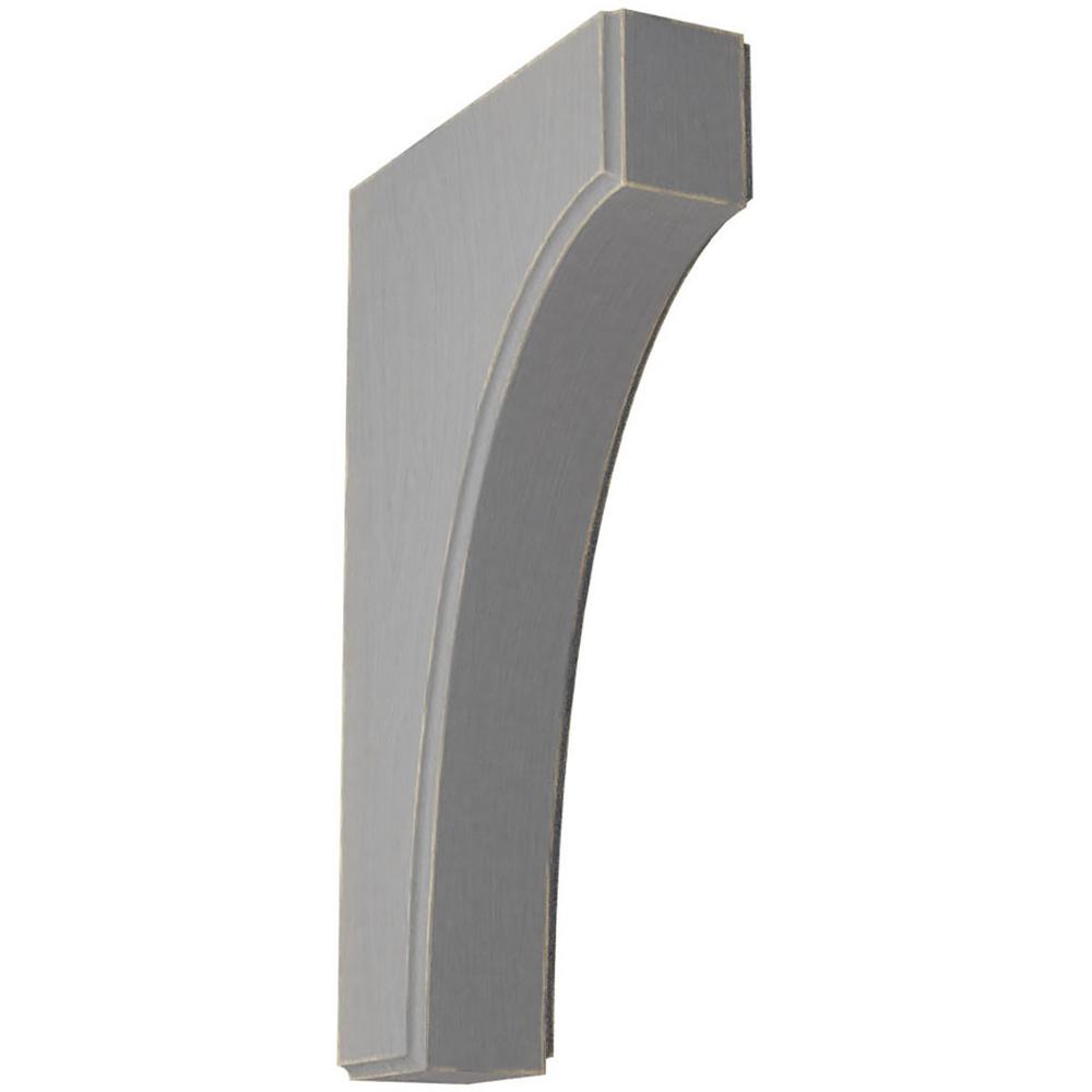 Ekena Millwork 1-3/4 in. x 12 in. x 6 in. Pebble Grey Clarksville Wood ...