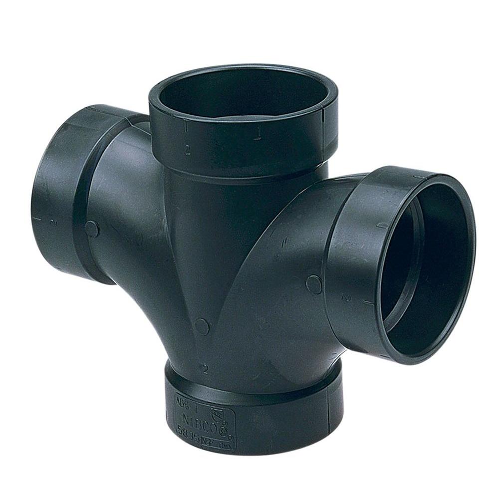 4 In ABS Double Sanitary Tee C5835HD4 The Home Depot 4 In ABS Double Sanitary Tee C5835HD4 The Home Depot