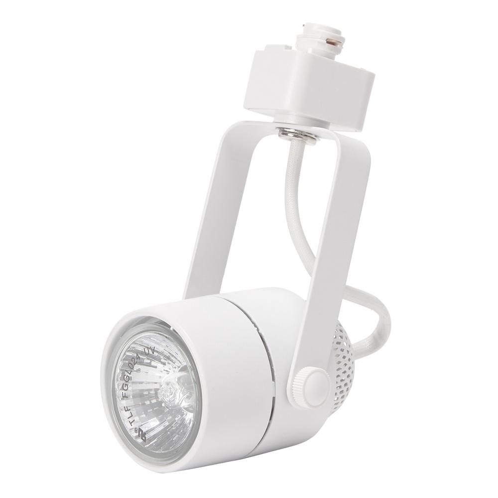 Hampton Bay 120 Volt White Pinhole Cylinder Linear Track Lighting Head Hampton Bay 120 Volt White Pinhole Cylinder Linear Track Lighting Head