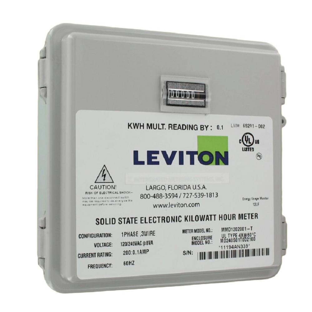 Leviton Small NEMA 4X Enclosures Individual Mini Meter Submeter with ...