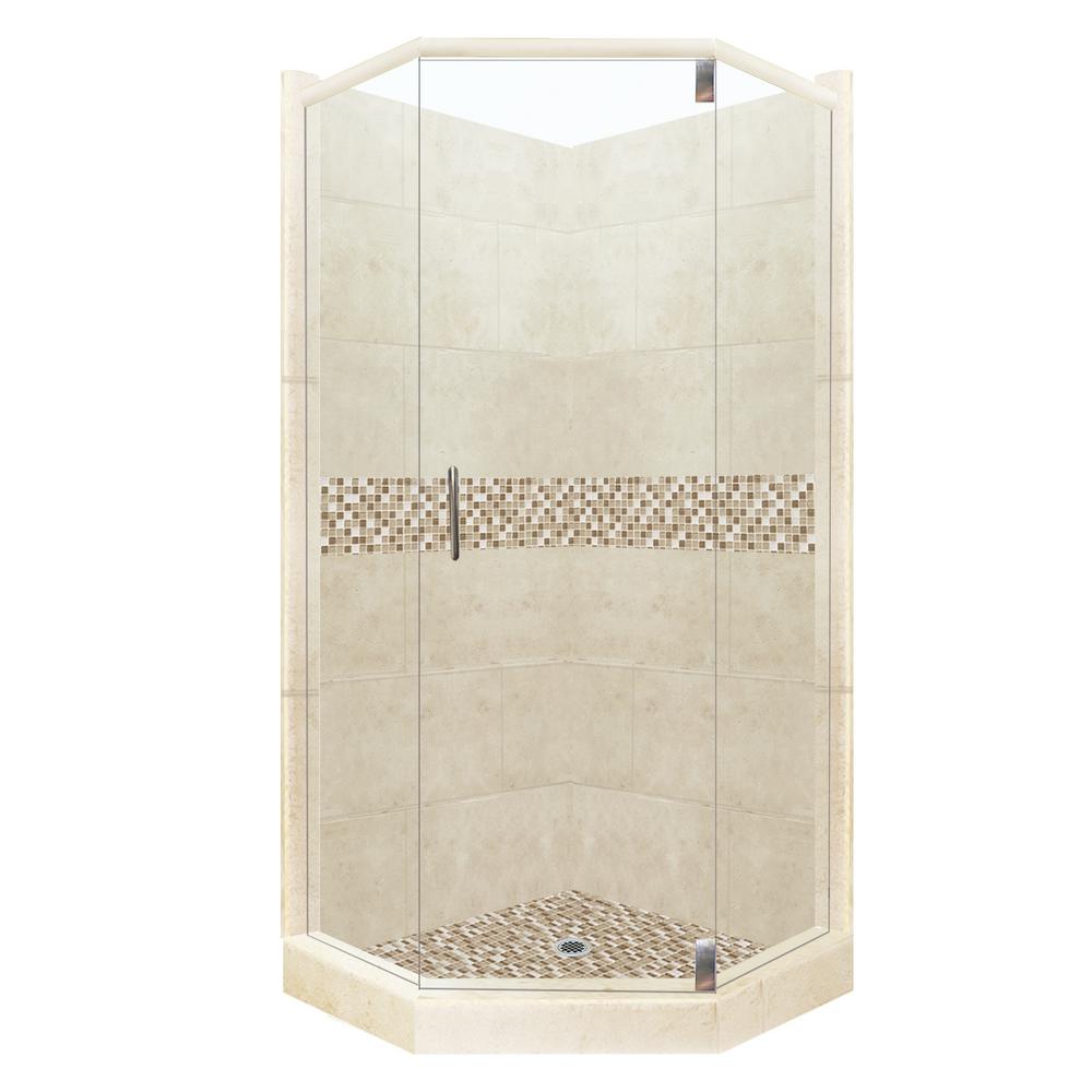 American Bath Factory Roma Grand Hinged 42 in. x 42 in. x 80 in. Neo ...