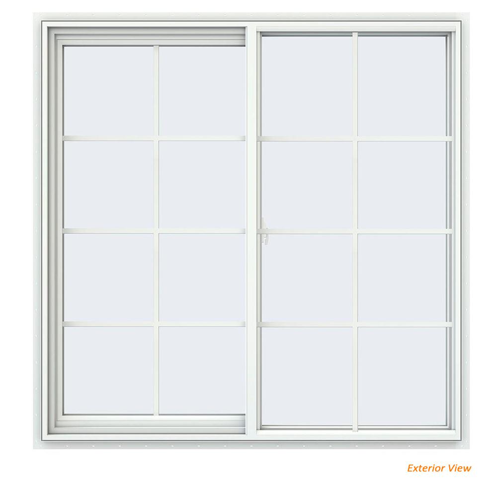 JELD-WEN 41.5 in. x 41.5 in. V-2500 Series White Vinyl Single Hung ...