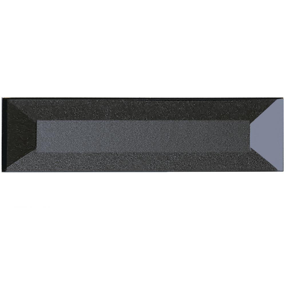 Abolos Gray Handmade Metallic Subway Rectangle 2 In X 8 In Beveled