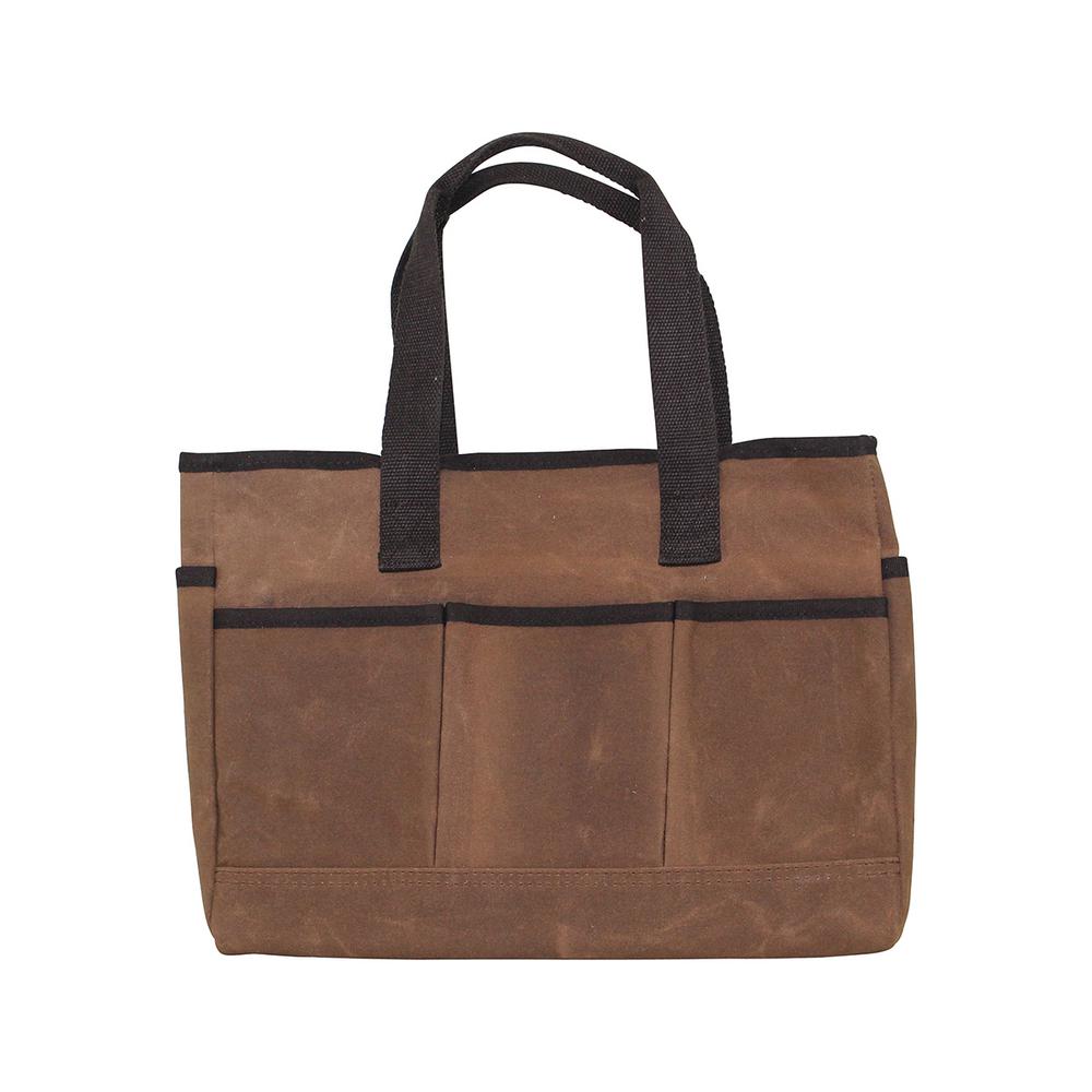 CB Station Waxed Canvas Khaki Utility Tote Bag-6553 - The Home Depot