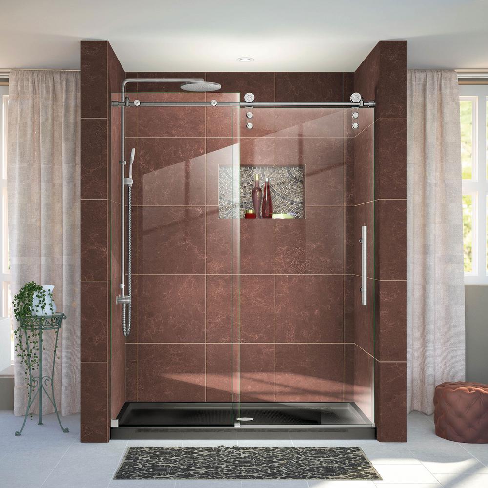 DreamLine Enigma Z 56 In To 60 In X 76 In Frameless Sliding Shower DreamLine Enigma Z 56 In To 60 In X 76 In Frameless Sliding Shower